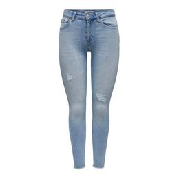 Only Stretch-Jeans Only Damen Jeans-Hose OnlBlush Skinny-Fit offener Saum Stretch