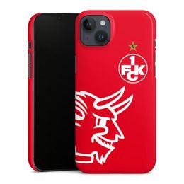 DeinDesign iPhone 14 Plus Handy Premium Case Smartphone Handyh&uuml;lle Schutzh&uuml;lle gl&auml;nzend Star Devil 1. Fc Kaiserslautern Premium Case