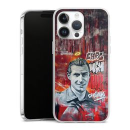 DeinDesign iPhone 14 Pro Max Handy Silikon H&uuml;lle Case transparent Handyh&uuml;lle 1. Fc Kaiserslautern 1. Fck Fritz Walter Silikon Case