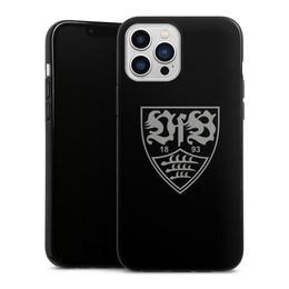 DeinDesign iPhone 13 Pro Max Handy Silikon H&uuml;lle Case schwarz Handyh&uuml;lle Official Licensed Product Vfb Stuttgart Logo