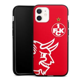 DeinDesign iPhone 12 Handy Silikon H&uuml;lle Case schwarz Handyh&uuml;lle Star Devil 1. Fc Kaiserslautern