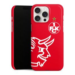 DeinDesign iPhone 15 Pro Max Handy Premium Case Smartphone Handyh&uuml;lle Schutzh&uuml;lle gl&auml;nzend Star Devil 1. Fc Kaiserslautern Premium Case