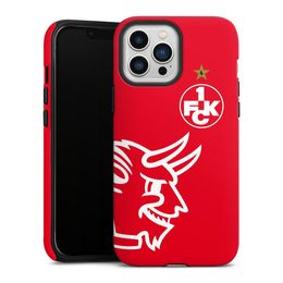 DeinDesign iPhone 13 Pro Max Handy Panzer Handyh&uuml;lle robuste Outdoor H&uuml;lle Schutzh&uuml;lle matt Star Devil 1. Fc Kaiserslautern Tough Case