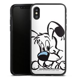 DeinDesign iPhone X Handy Silikon H&uuml;lle Case schwarz Handyh&uuml;lle Idefix Official Licensed Product Comic