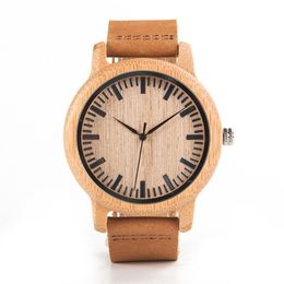 Kim Johanson Quarzuhr Beach, aus Holz mit Lederarmband