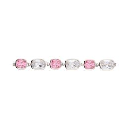 JuwelmaLux Armband Armband 925/000 Sterling Silber mit synth Zirkonia JL10-03- (kein Set, 1-tlg., kein Set), lila|silberfarben