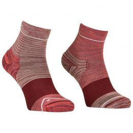 Ortovox - Women's Alpine Quarter Socks - Merinosocken 35-38 | EU 35-38 rot/braun