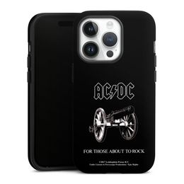 DeinDesign iPhone 14 Pro Handy Panzer Handyh&uuml;lle robuste Outdoor H&uuml;lle Schutzh&uuml;lle matt Music Acdc Merchandise Tough Case
