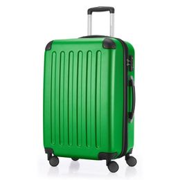Hauptstadtkoffer Trolley Spree, 4 Rollen, Hartschalen-Koffer Reisegepäck TSA Schloss Volumenerweiterung, grün