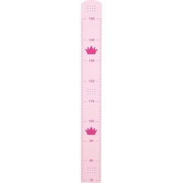 Roba® Messlatte Krone, märchenhaftem Motiv, Skala bis 150 cm, rosa