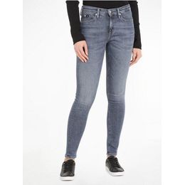 Calvin Klein Jeans Skinny-fit-Jeans MID RISE SKINNY, grau