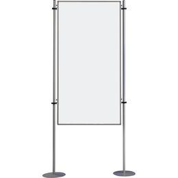 eurokraft basic Info-Wand, einteilig - Stahlblech, beschichtet, BxH 800 x 1500 mm