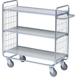 HelgeNyberg Etagenwagen SERIE 100, 3 Etagen, LxBxH 800 x 460 x 1120 mm, ab 5 Stk