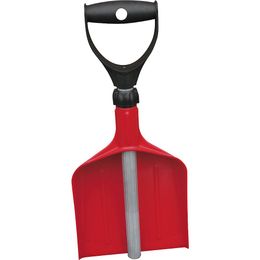 eurokraft basic Teleskop-Handschaufel, Länge 100 mm, rot, ab 2 Stk