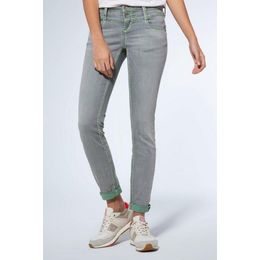SOCCX Slim-fit-Jeans mit Turn-Up Saum, grau
