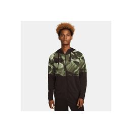 Nike Kapuzensweatjacke DRI-FIT FLEECE MEN'S FULL-ZIP CAMO FITNESS HOODIE, braun