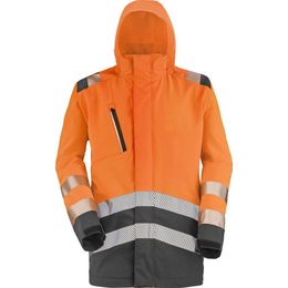 Cepovett Parka Unisex Hochsichtbar "Erwin" Gr. S - 3XL, Warnschutz, Stretch-Stoff, Modul'wear, orange