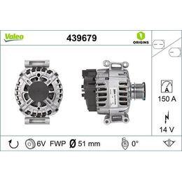 Valeo Generator NEW ORIGINAL PART 14V 150A für MERCEDES-BENZ C-Klasse C 250 CGI Sprinter 3,5-T 313 CDI 4x4 SLK 200 E-Klasse E NGT 180 5-T 516 316