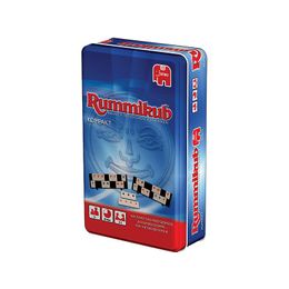 Jumbo Original Rummikub Kompakt in Metalldose Familienspiel Blau