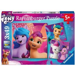 Ravensburger Kinderpuzzle - My little Pony Movie - 3x49 Teile. Puzzle für Kinder ab 5 Jahren