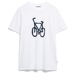armedangels - Jaames Fun Bike - T-Shirt Gr L weiß