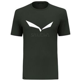 Salewa - Solidlogo Dry T-Shirt - Funktionsshirt Gr 44 - XS oliv