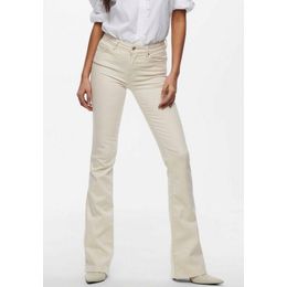 Only Bootcut-Jeans ONLBLUSH MID FLARED DNM NOOS, beige