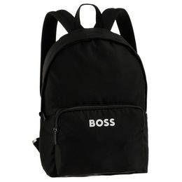 BOSS Cityrucksack Catch_3.0_Backpack, mit Reißverschluss-Vortasche Freizeitrucksack Schulrucksack, schwarz