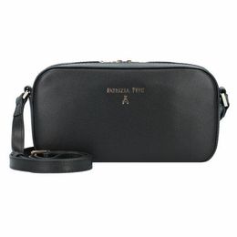 Patrizia Pepe Graphic Case Umhängetasche Leder 18.5 cm nero