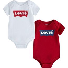 Levi's® kids Levi's® Kids Kurzarmbody BATWING 2PK BODYSUIT (2-tlg) UNISEX, rot|weiß