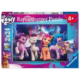 Ravensburger Kinderpuzzle 05235 - My little Pony Movie - 2x24 Teile Puzzle für Kinder ab 4 Jahren