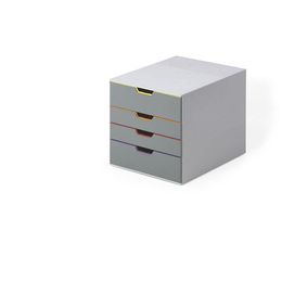 Durable Schubladenbox VARICOLOR®, HxBxT 292 x 280 x 356 mm, 4 Schubladen, grau