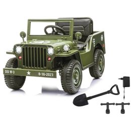 JAMARA-461815-Ride-on Jeep Willys MB Army grün 12V