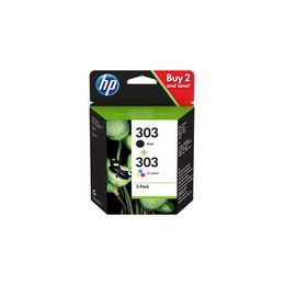 HP 303 / 3YM92AE 2-Pack Black and Color Ink - Tintenpatrone Dye-based tricolour