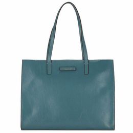 The Bridge Shopper Tasche Leder 36 cm sky with gold