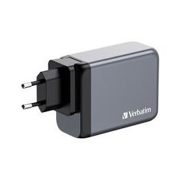 Verbatim GaN-Ladeger&auml;t 200W, 1x USB-A , 3x USB-C grau, PD 3.0, QC 3.0