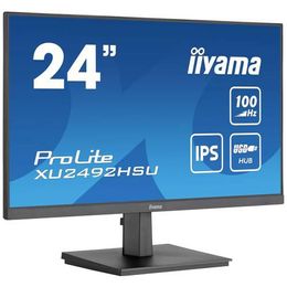 iiyama XU2492HSU-B6 LED-Monitor EEK D (A - G) 61 cm (24 Zoll) 1920 x 1080 Pixel 16:9 0.4 ms HDMI®, DisplayPort, Kopfhörer (3.5 mm Klinke), USB 3.1 Gen 1 IPS LED