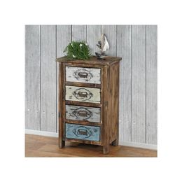 MCW Kommode Leiria Schubladenkommode Schrank Shabby-Look, Vintage, 79x48x33cm