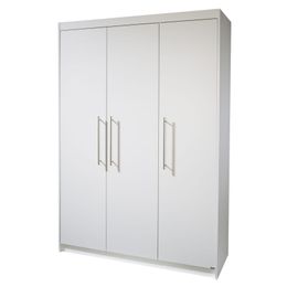 Roba Kleiderschrank 'Maren', 3-türiger Drehtürenschrank, 190 x 131 x 52 cm, weiß