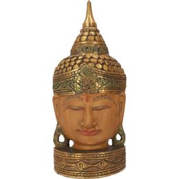 Guru-Shop Buddhafigur Stehende Buddha Maske