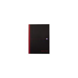 Oxford Druckerpapier Notizbuch Black n' Red DIN A4 kariert schwarz/rot 96 Bl.
