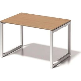 Bisley Schreibtisch, Breite: 1200 mm x Tiefe: 800 mm x Höhe: 740 mm Gestell weiß
