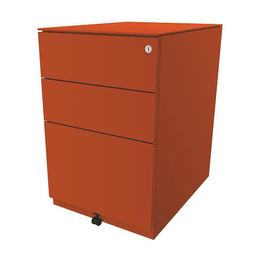 Bisley Rollcontainer, B: 420 mm x T: 565 mm x H: 652 mm orange