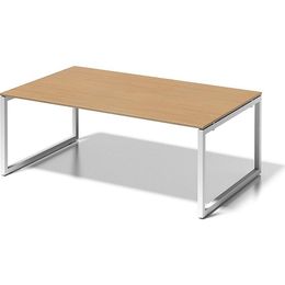Bisley Schreibtisch, Breite: 2000 mm x Tiefe: 1200 mm x Höhe: 740 mm Gestell weiß