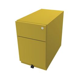 Bisley Rollcontainer, B: 300 mm x T: 565 mm x H: 495 mm gelb