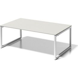 Bisley Schreibtisch, Breite: 2000 mm x Tiefe: 1200 mm x Höhe: 740 mm Gestell weiß
