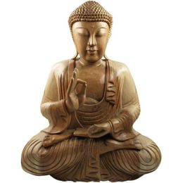 Guru-Shop Buddhafigur Holzbuddha