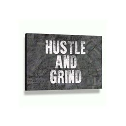 Hustling Sharks Leinwandbild Premium Wandbild als XXL Leinwandbild "Hustle & Grind"