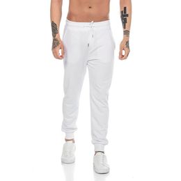 RED BRIDGE RedBridge Jogginghose Jogginghose Sweat-Pants Logo Line Weiß XXL elastischer Bund