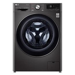 LG Waschmaschine mit 9 kg Kapazität Energieeffizienzklasse A Metallic Black Steel mit ChromBullaugenring F4WV709P2BA F4WV709P2BA DE